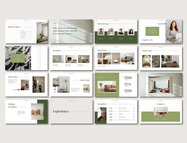 Interior Design Presentation | Interior Design Project Template ...
