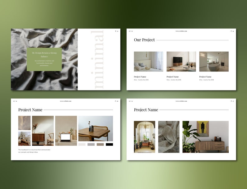 Interior Design Presentation | Interior Design Project Template ...