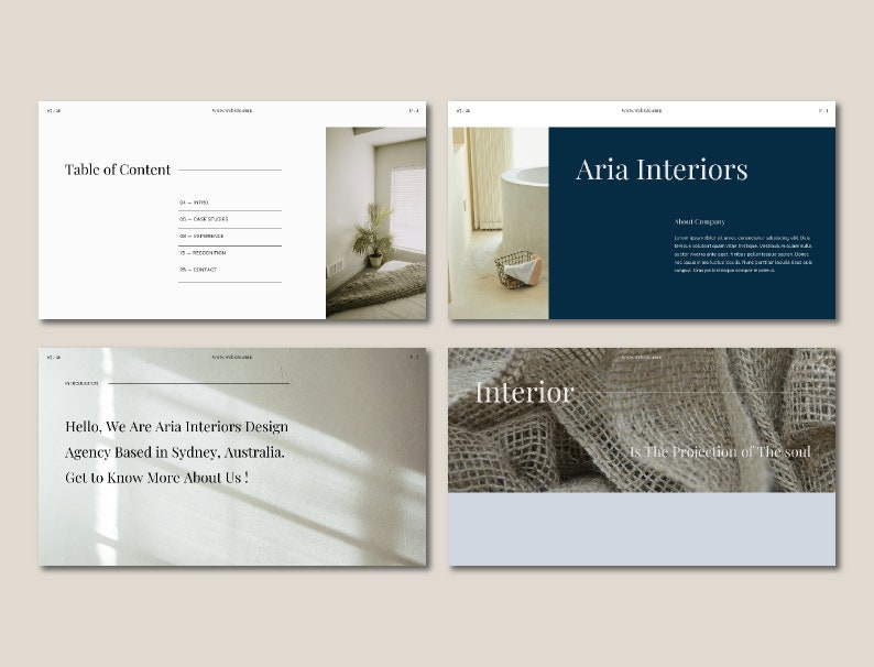 Interior Design Presentation | Interior Design Project Template ...