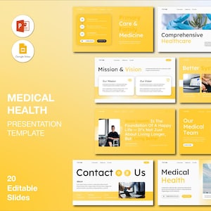 Yellow Medical Powerpoint Template: Professional Health Presentation ...
