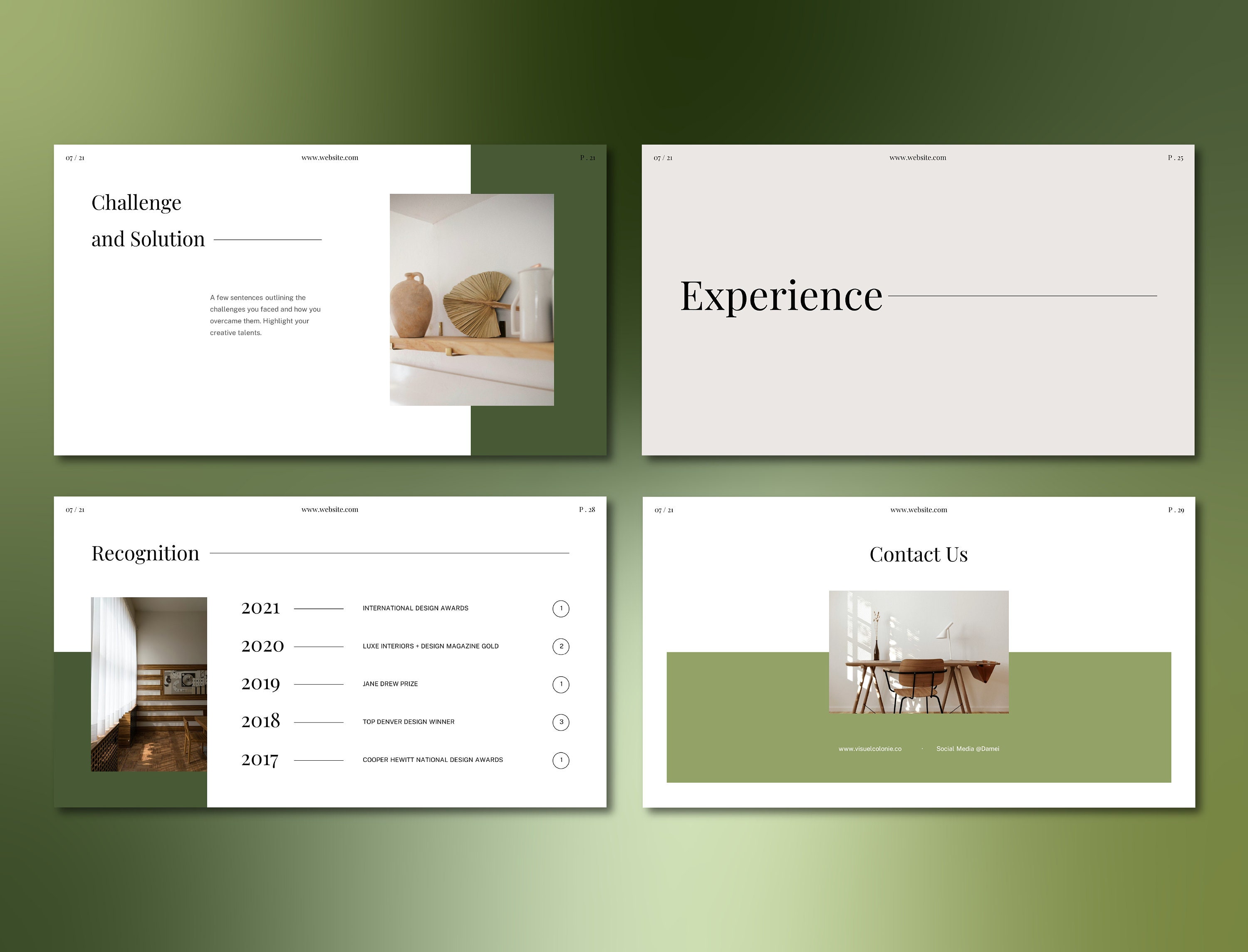 Interior Design Presentation | Interior Design Project Template ...