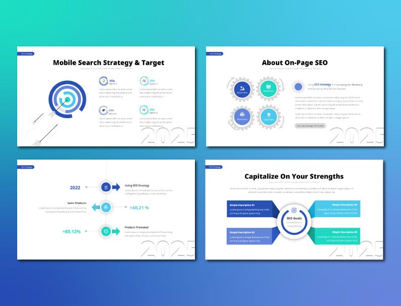 SEO Strategy Infographic Powerpoint Presentation: Editable Digital ...