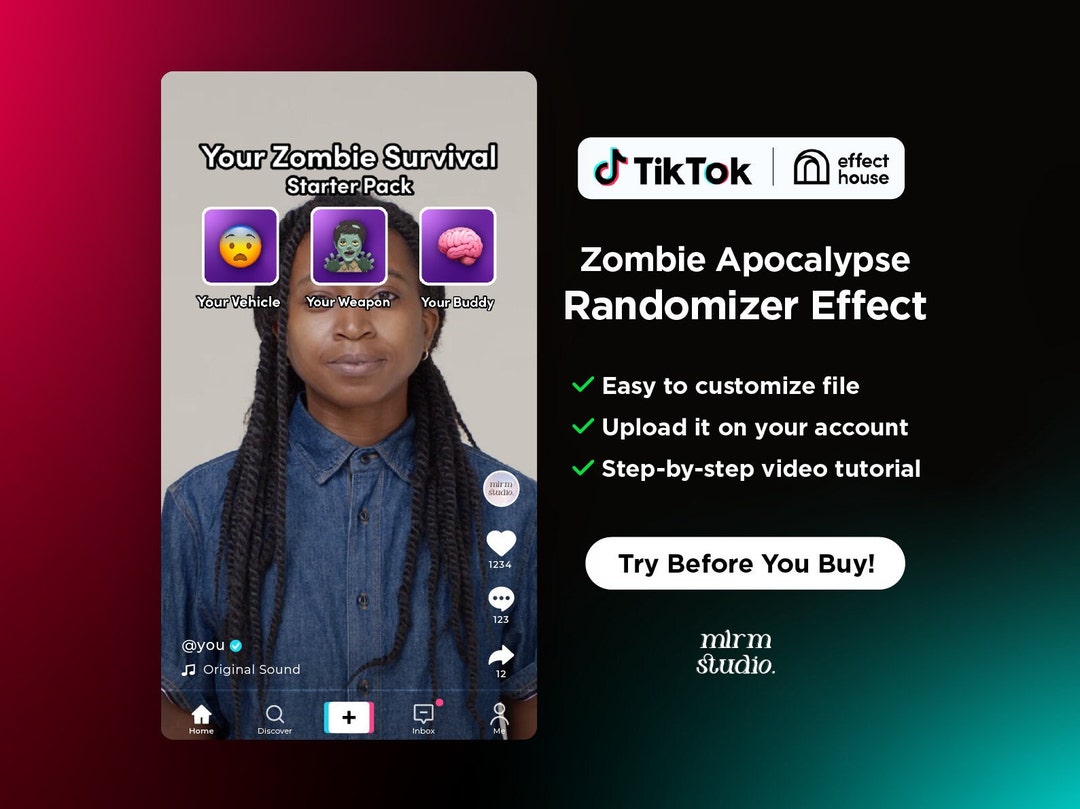 Fully Editable Tiktok Filter Template, Random Effect for Tiktok, Tiktok ...