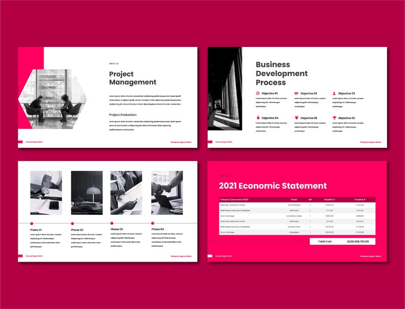 Annual Report Templates Year End Report Templates Business Annual ...