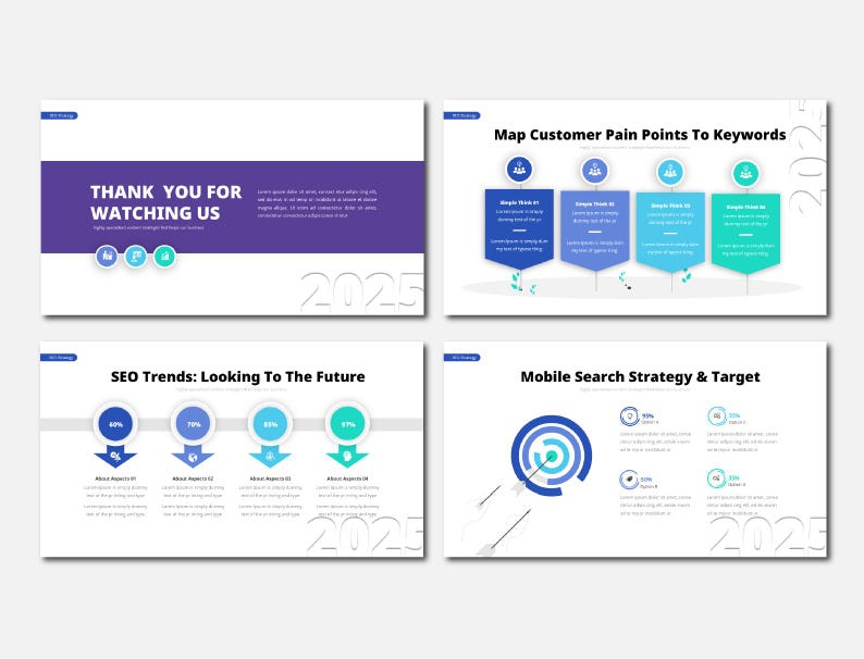 SEO Strategy Infographic Powerpoint Presentation: Editable Digital ...