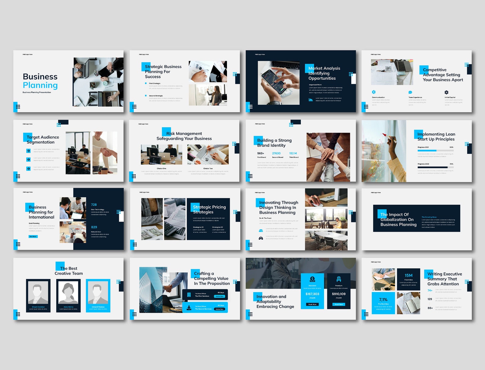 Blue Business PPT, Business Powerpoint Template, Power Point, Business ...
