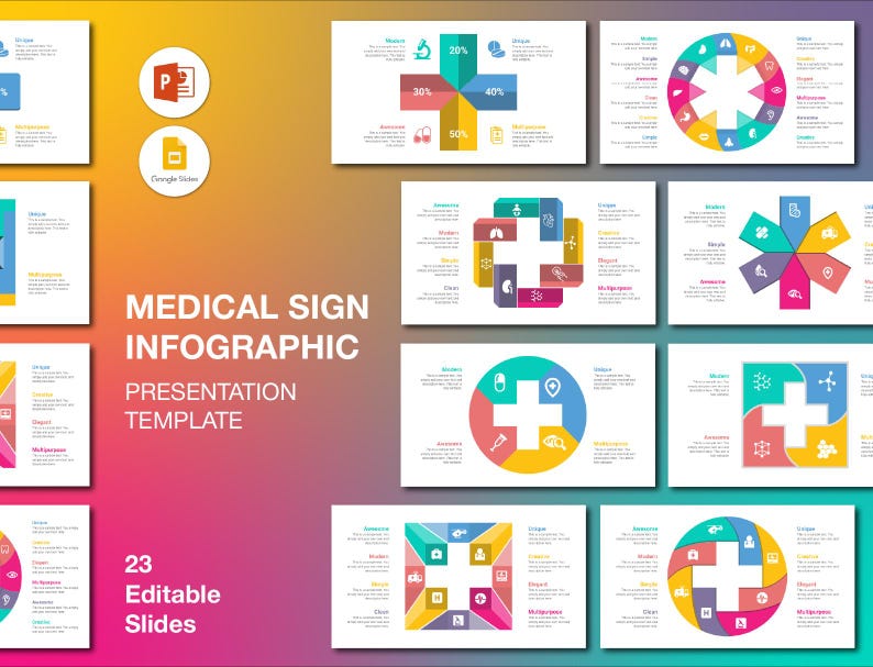 Medical Infographics Powerpoint Template: Editable Colorful Slides ...
