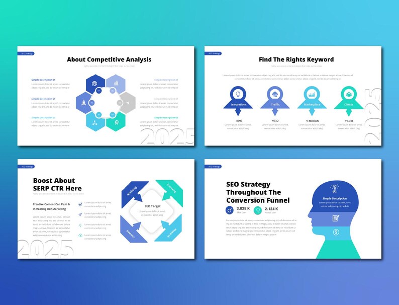 SEO Strategy Infographic Powerpoint Presentation: Editable Digital ...