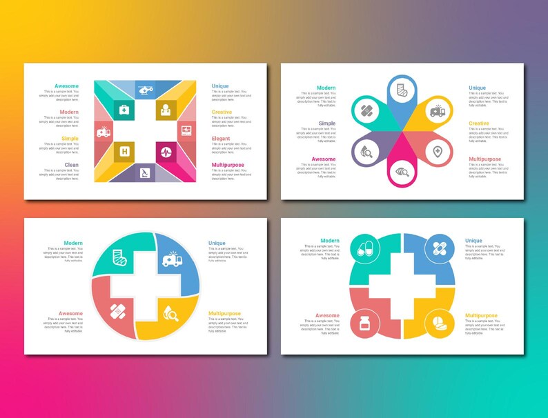 Medical Infographics Powerpoint Template: Editable Colorful Slides ...