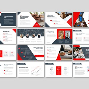 Professional Company Profile Presentation Template - Compatible With ...