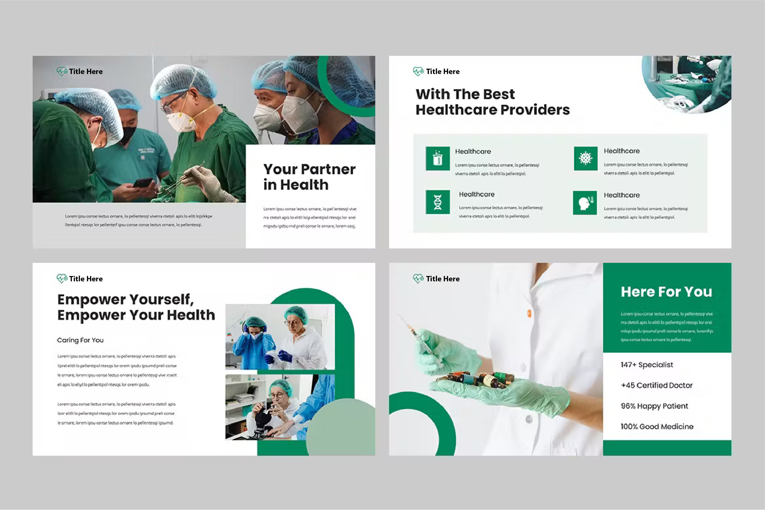Corporate Healthcare Presentation Template - Editable Powerpoint/google ...