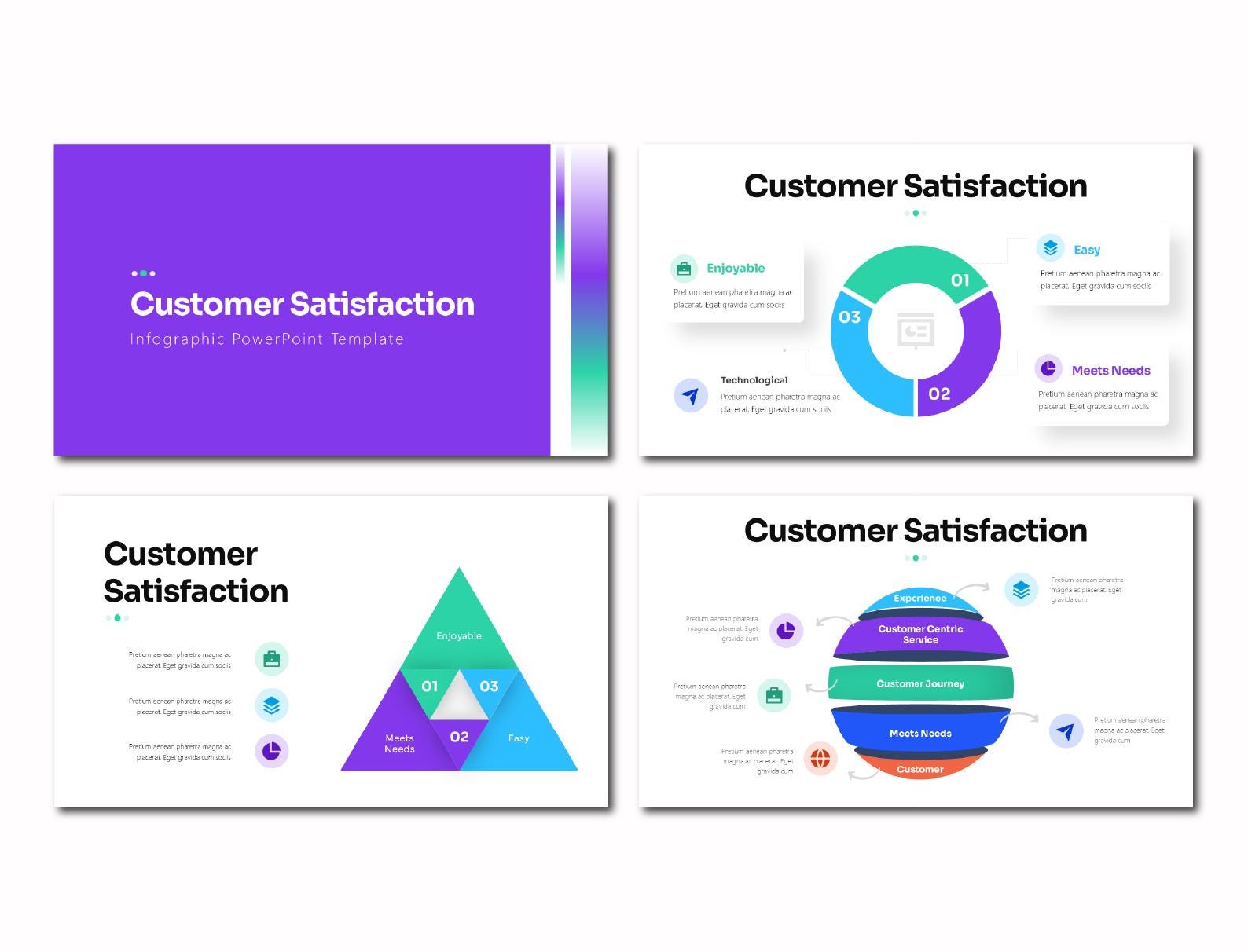 Customer Satisfaction Infographics Powerpoint Presentation: Editable ...
