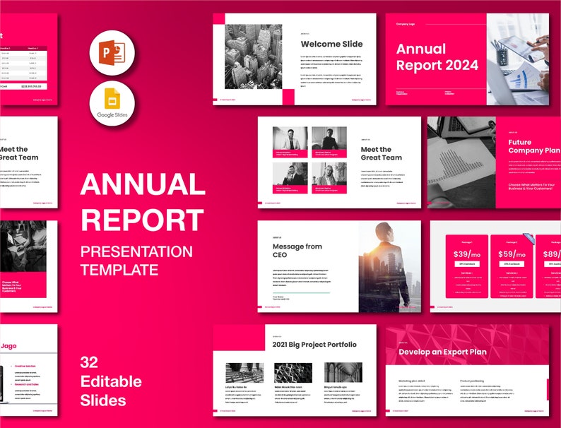 Annual Report Templates | Year End Report Templates | Business Annual ...