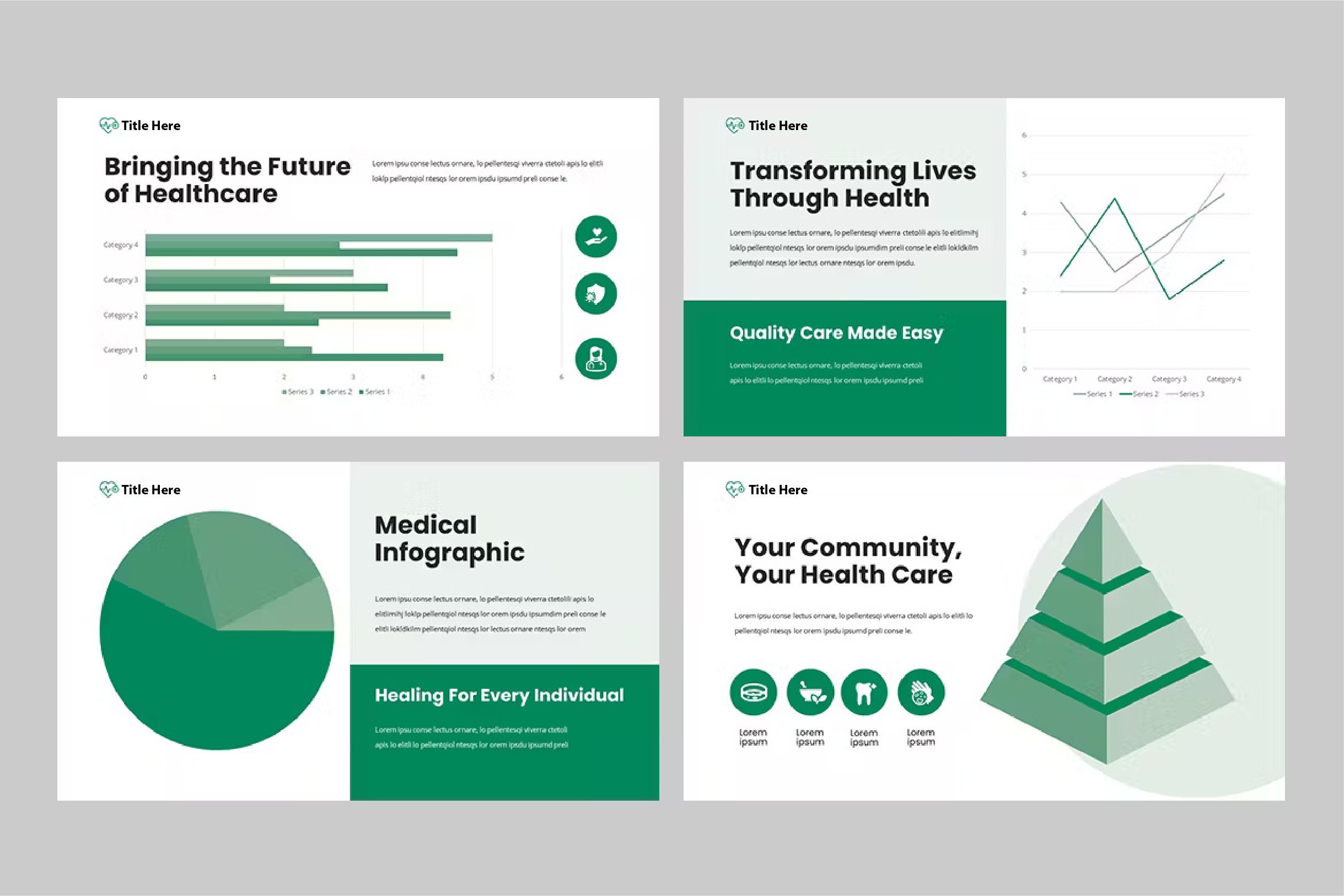 Corporate Healthcare Presentation Template - Editable Powerpoint/google ...