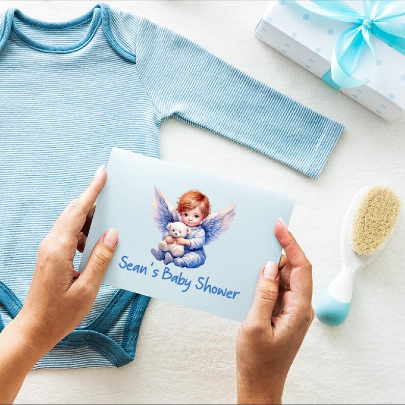 25 Baby Shower Clipart Bundle, Cute Baby Boy PNG, Watercolor Baby ...