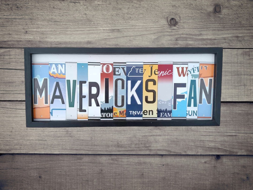 Dallas Mavericks Basketball Sign Sign Made With License Plate Letters ...