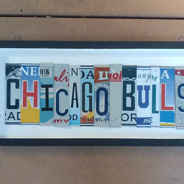 Chicago Bulls Wood Wall Art - Etsy
