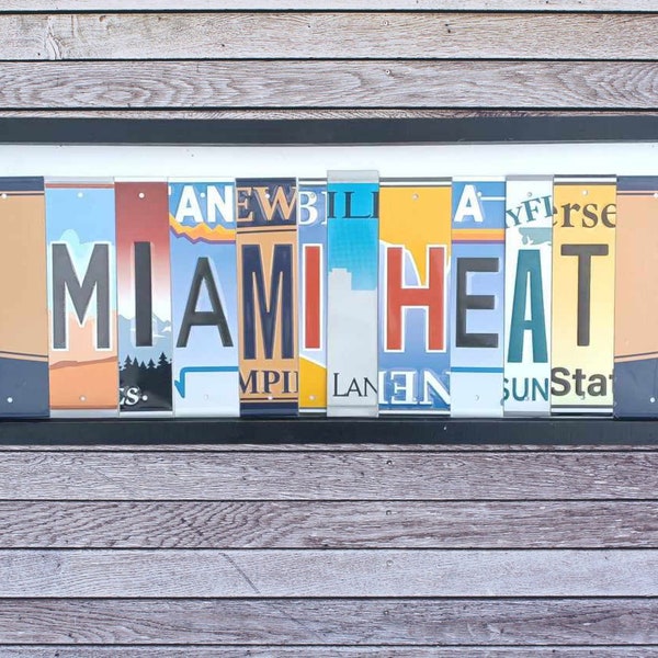 Miami Heat License Plate Frame - Etsy