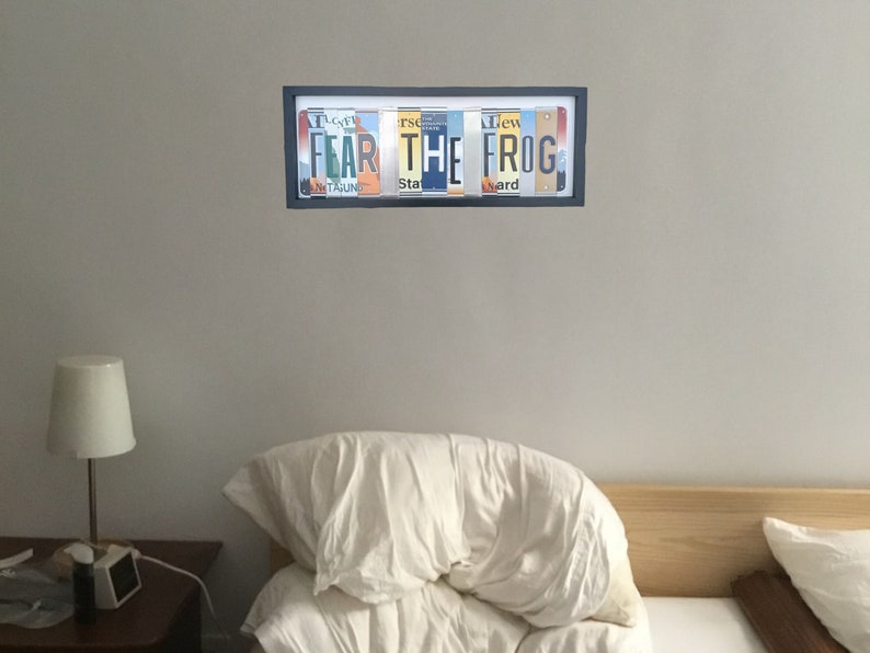 Fear the Frog TCU Horned Frogs Sign Made With License Plate Letters ...