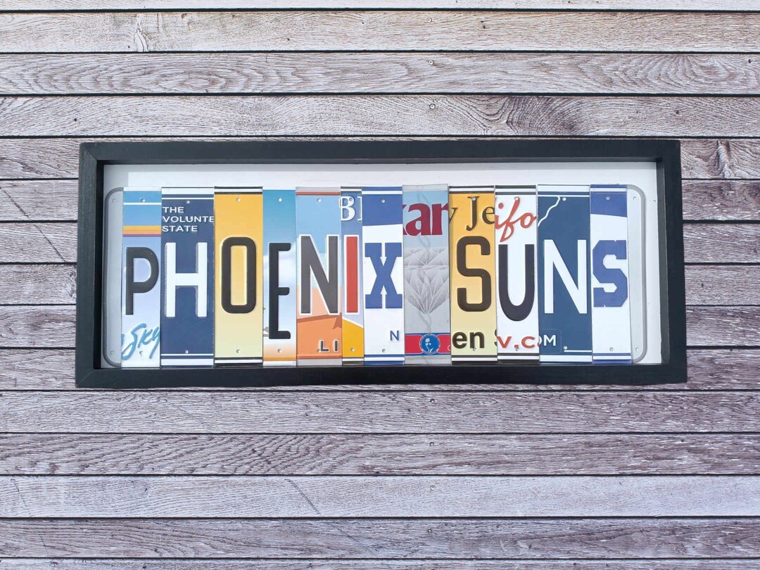 Phoenix Suns Basketball Sign Sign Made With License Plate Letters ...