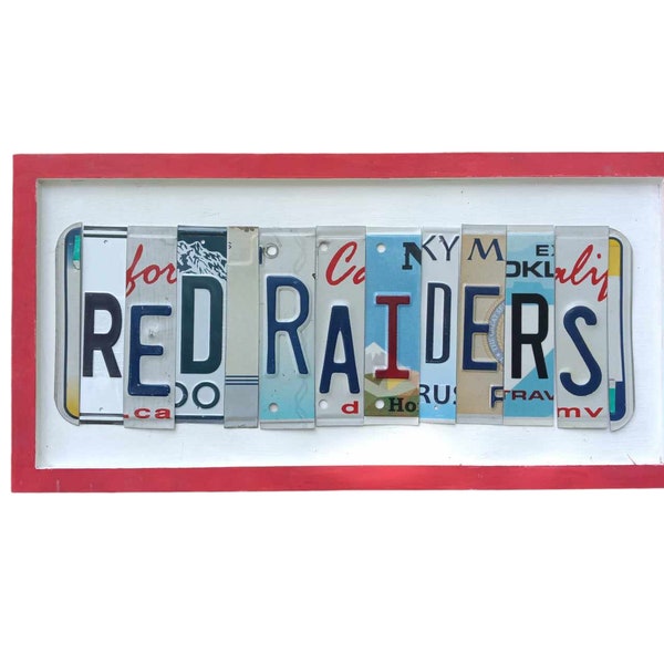Texas Tech License Plate - Etsy