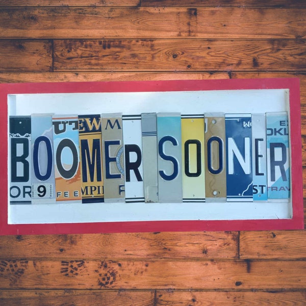 Oklahoma Sooners Wood Signs - Etsy