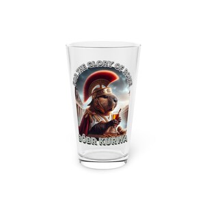 Bóbr Kurwa Gladiator Pint Glass, Thinking About the Roman Empire ...