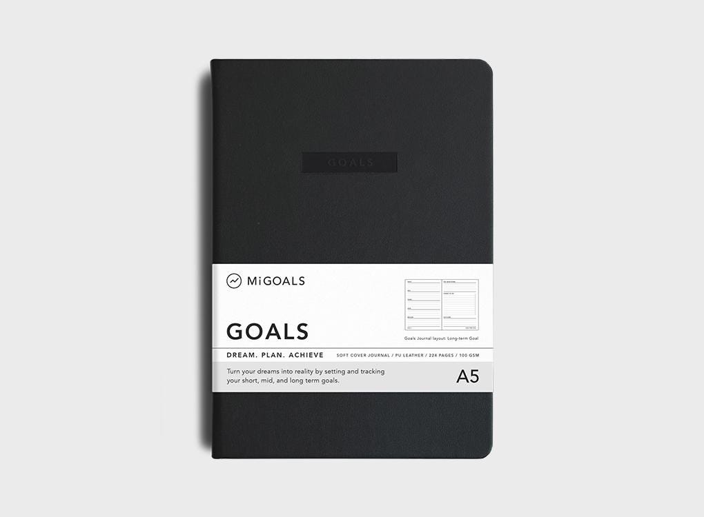 Goals Journal Undated - A5 - Goal Tracker - Goal Setting - Notebook - Etsy