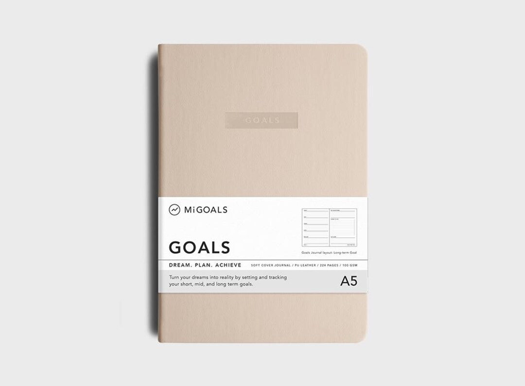 Goals Journal Undated - A5 - Goal Tracker - Goal Setting - Notebook - Etsy