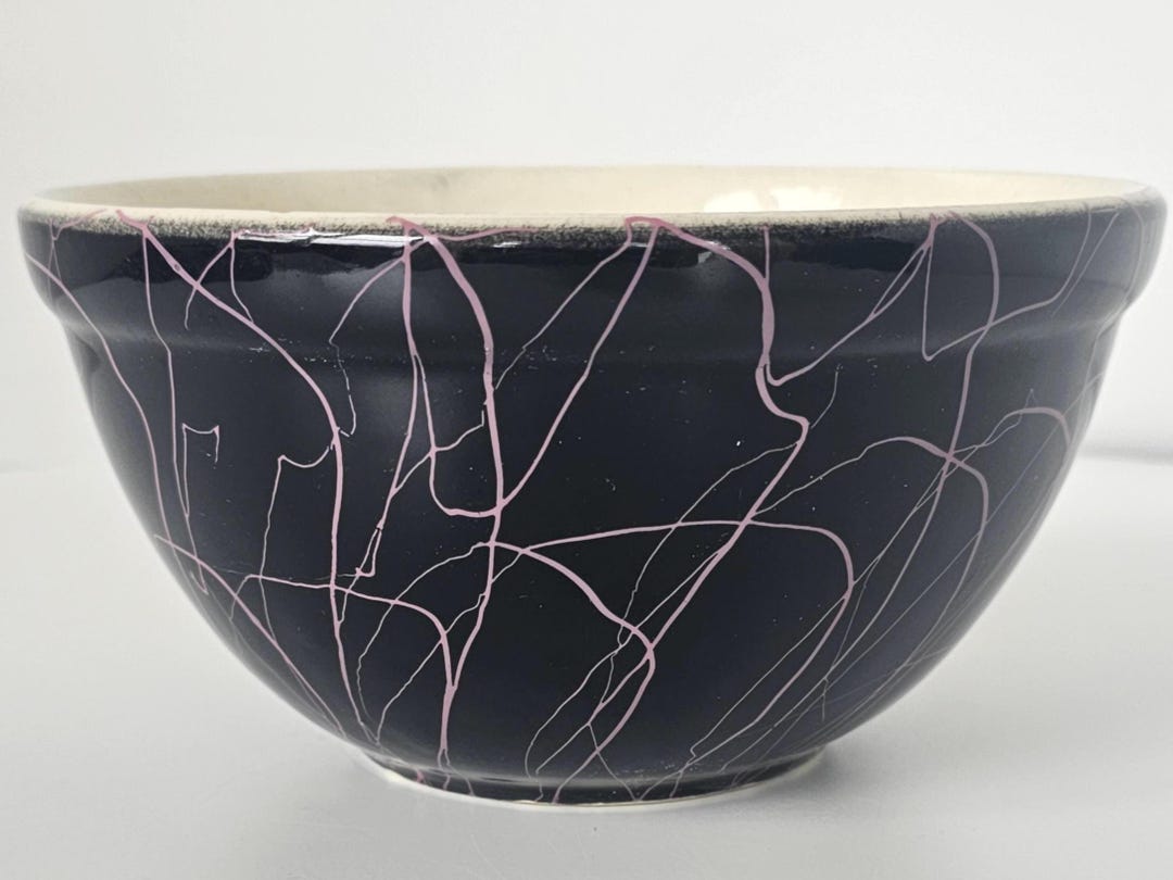 Atomic Drizzle 1950s Hull Art Pottery Mixing Bowl 7" - Etsy