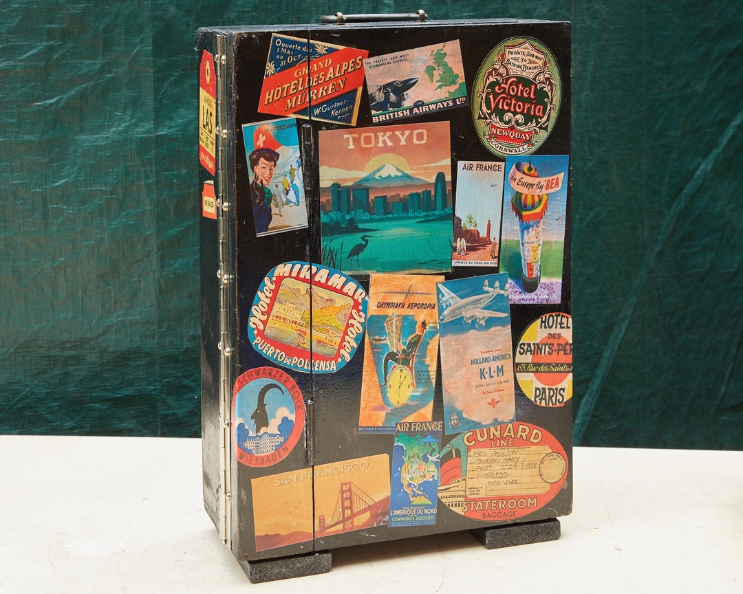 Vintage Travel Inspired Set of Drawers - Etsy
