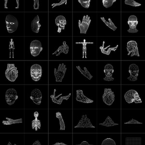 300+ Wireframe Grid 3D Bundle Futuristic Design for Gamer Modern ...