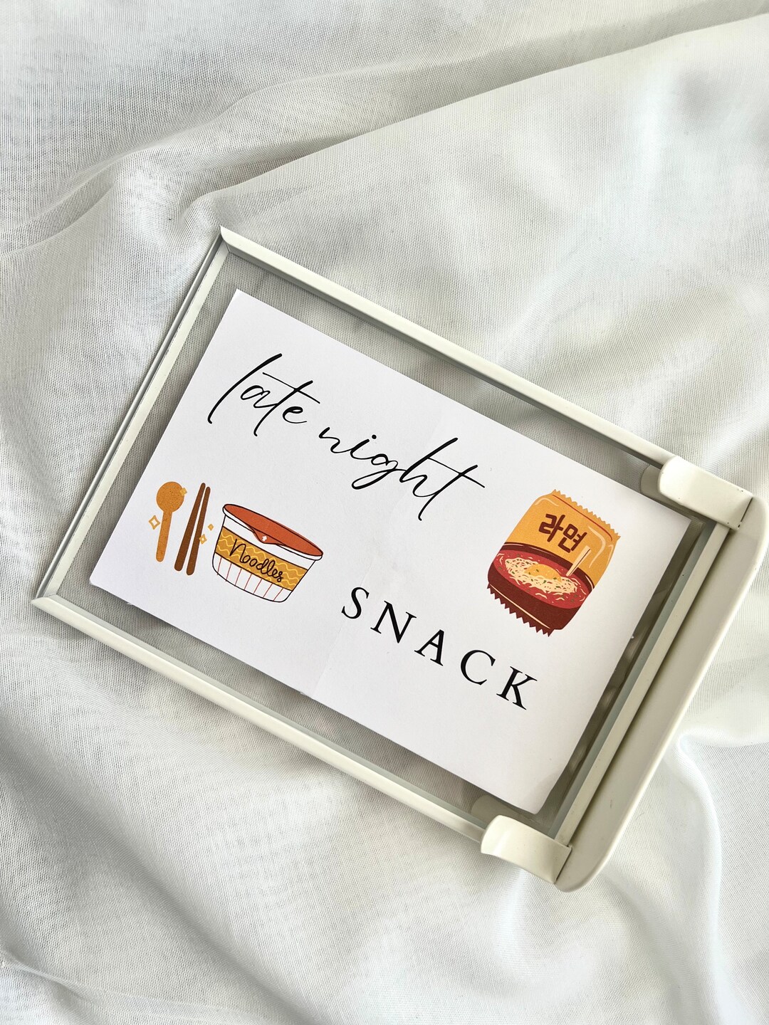 Late Night Snack Sign (korean Ramen Edition) | Snacks Sign Printable - Etsy