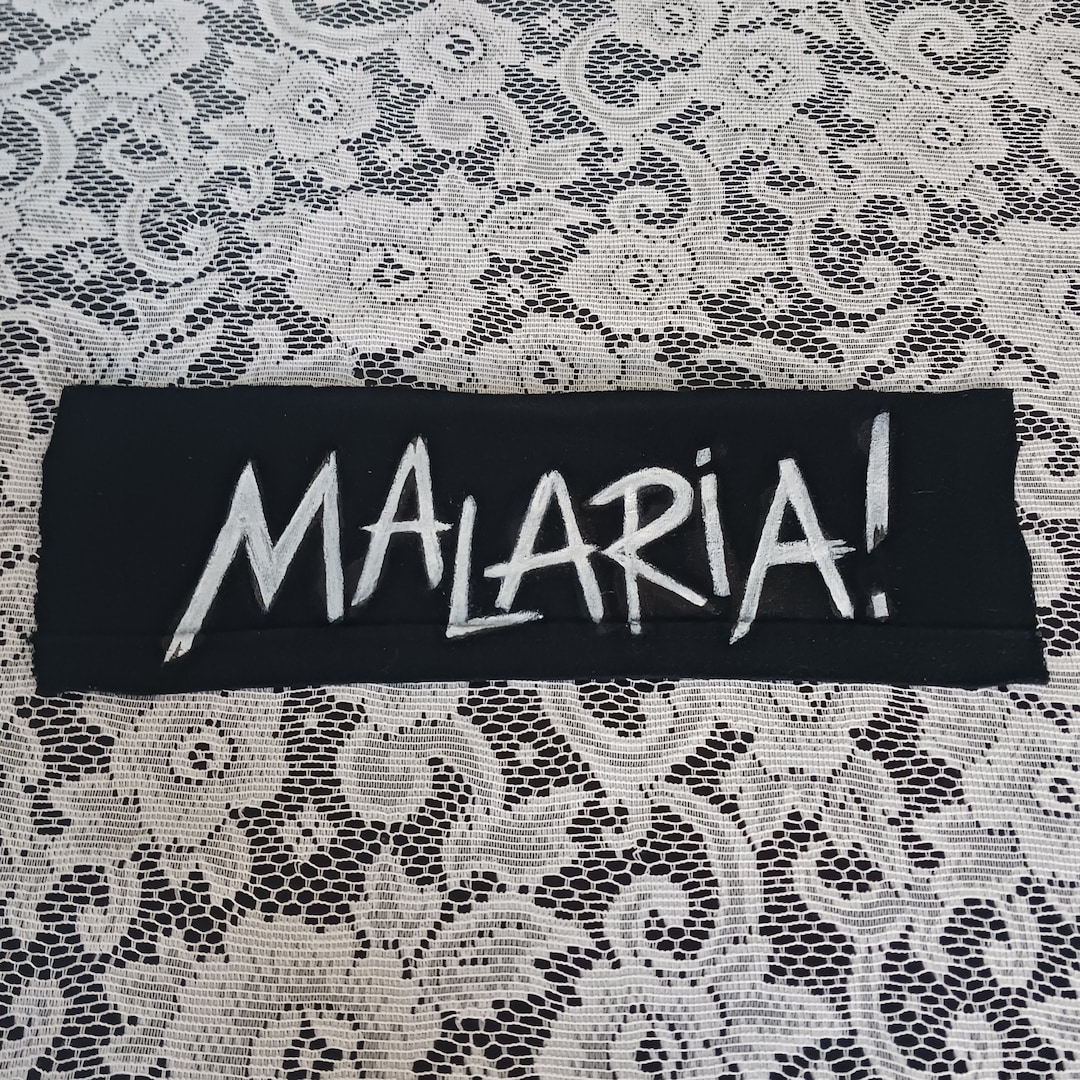 Malaria Goth Band Handmade Large Cotton Patch - Etsy UK