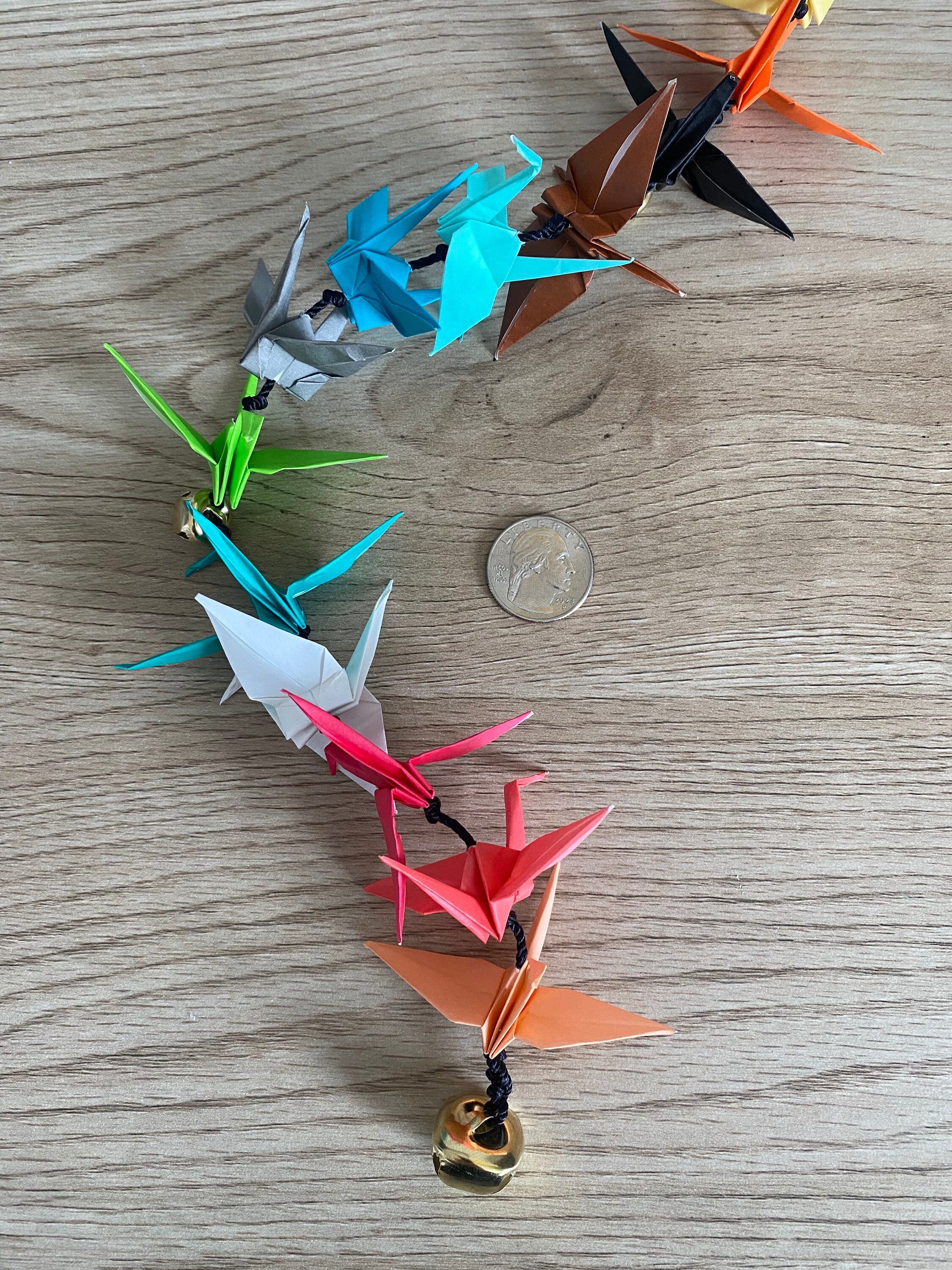 Origami Wall Art Mini Origami Colors wind Chimes - Etsy