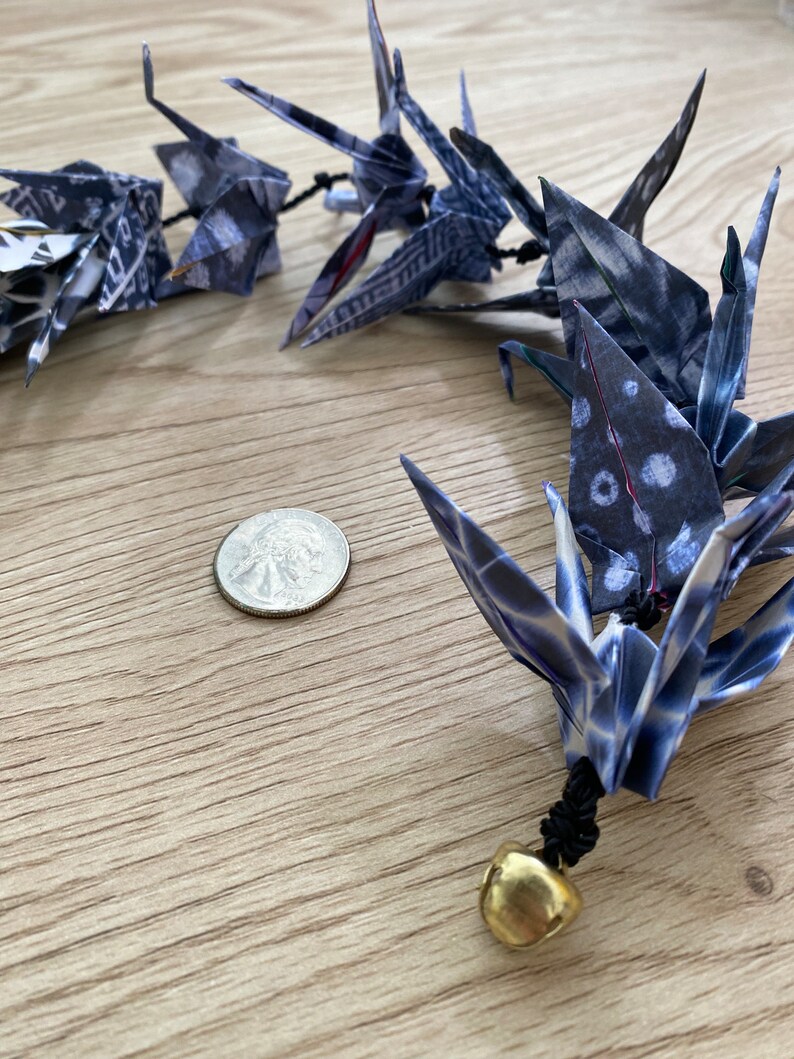 Origami Wall Art 11 Origami Shibori Pattern Origami Paper wind Chimes ...