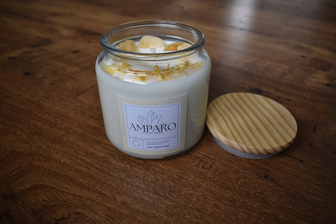 The Amparo Candle 16oz Turmeric Citrine Soy Hand Poured Candle ...
