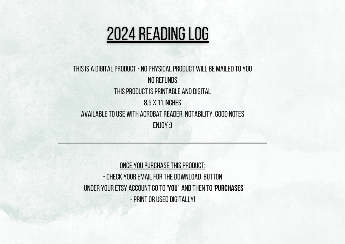 Bookshelf Reading Log - Coloring Book Tracker (digital Download) - Etsy