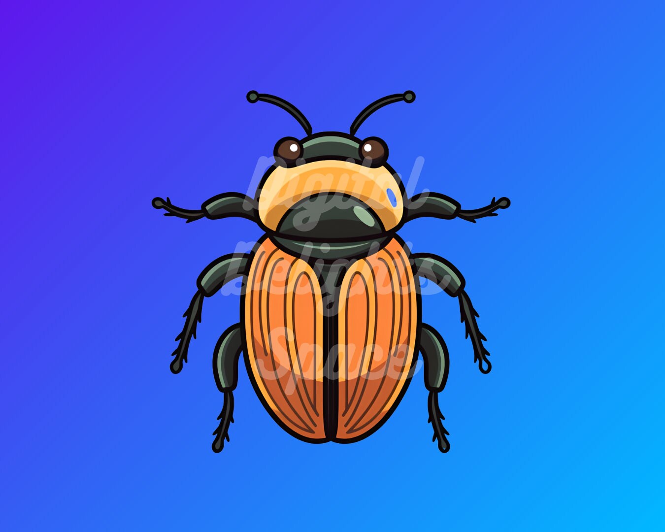 Cartoon Beetles Clipart High-quality JPG Beetles Beetle - Etsy