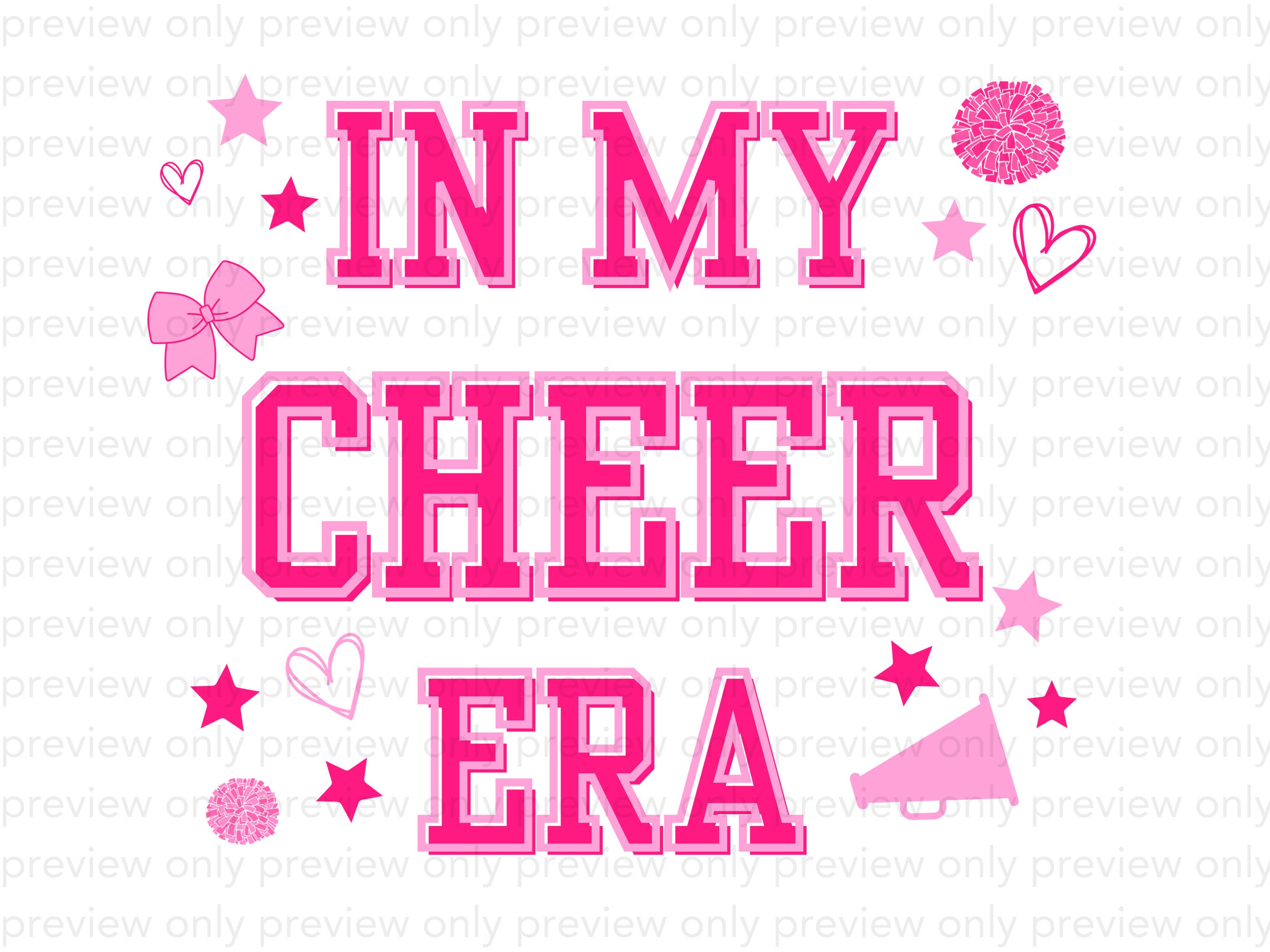 In My Cheer Era PNG, Cute Cheerleader Design, Cheerleader Png ...