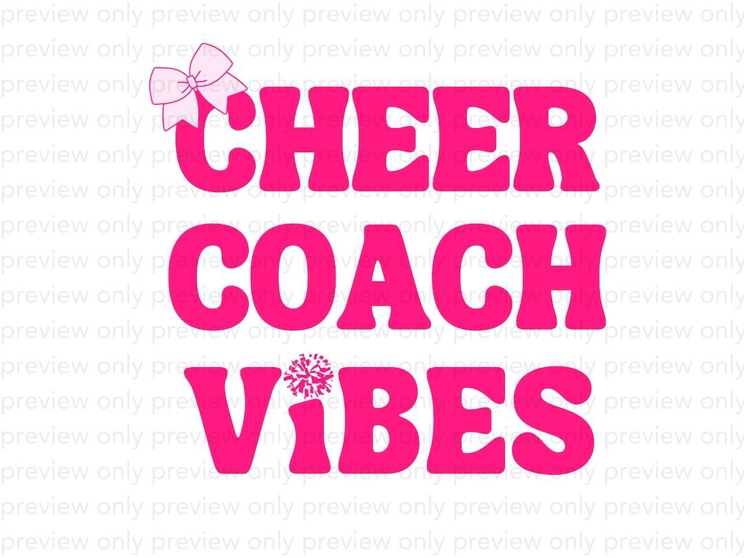 Cheer Coach Vibes PNG, Cheerleading Coach Png, Cheer Coach Design ...