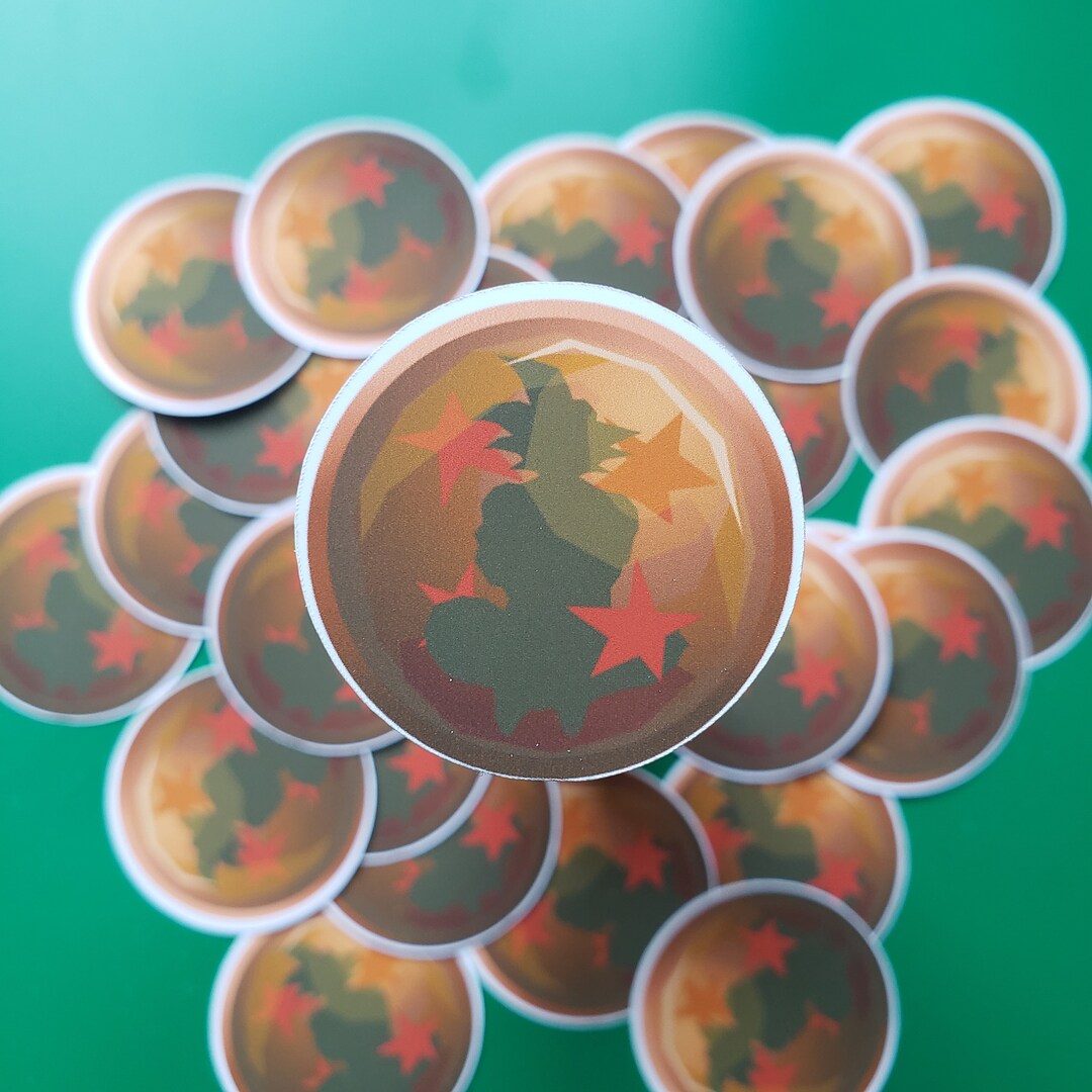 DBZ Anime Sticker Goku MATTE Die Cut Sticker Waterproof Sticker Vinyl ...