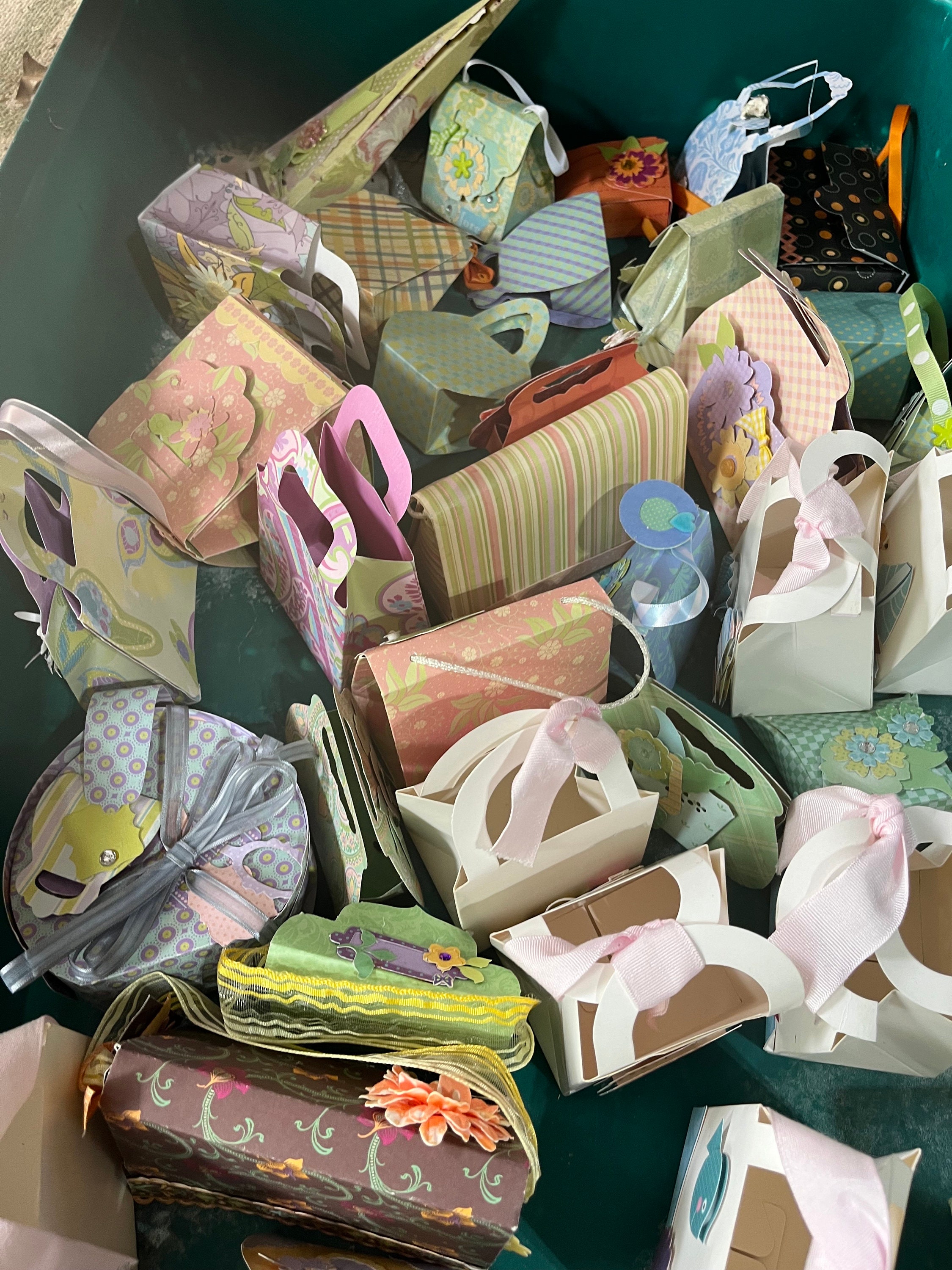 Collection of Small Paper Gift Boxes - Etsy