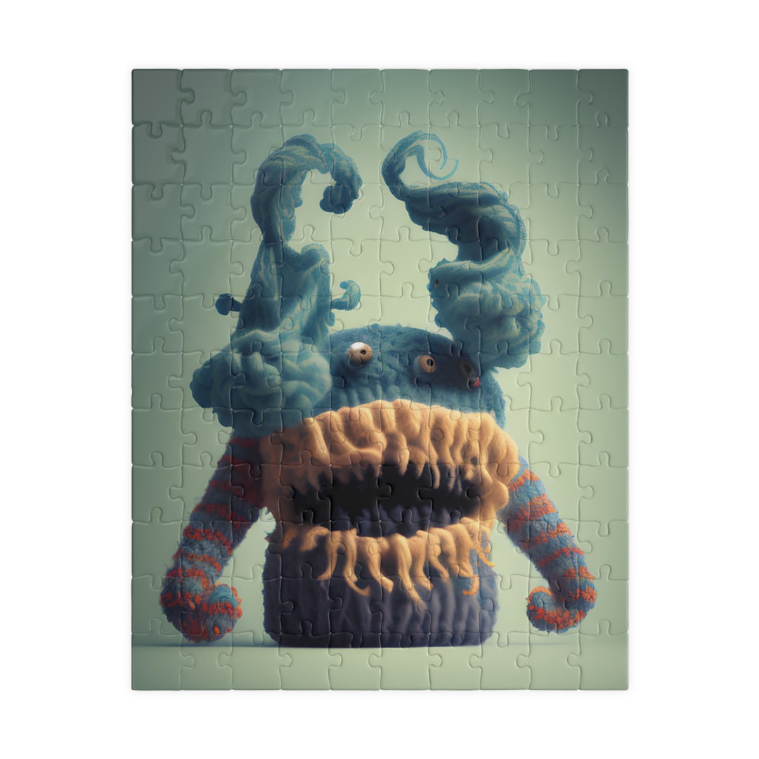 Monster Puzzle This is Elio the Yarn Monster, It's Fun to Assemble and ...