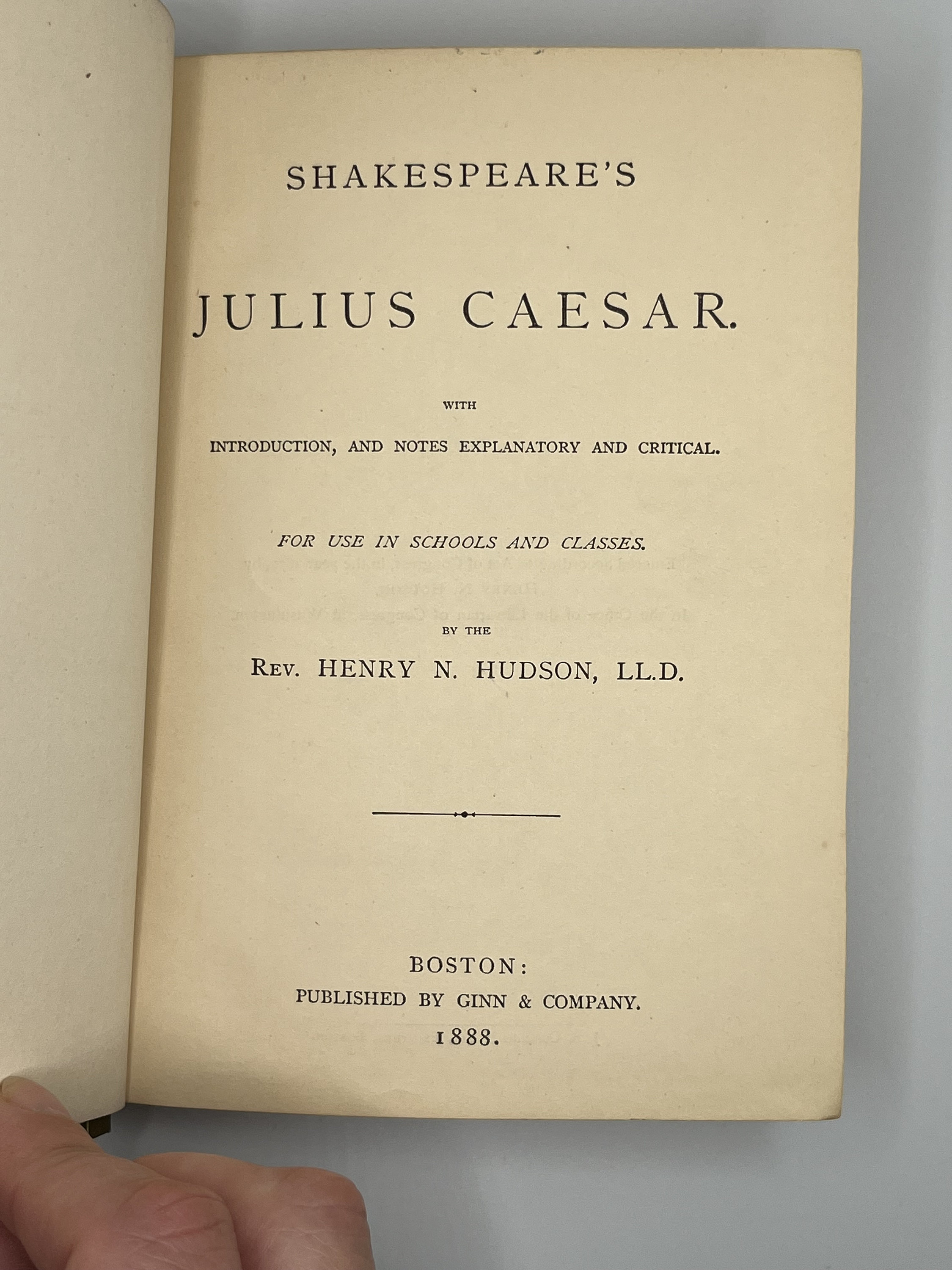 William Shakespeare's Julius Caesar Book Published in 1888 - Etsy