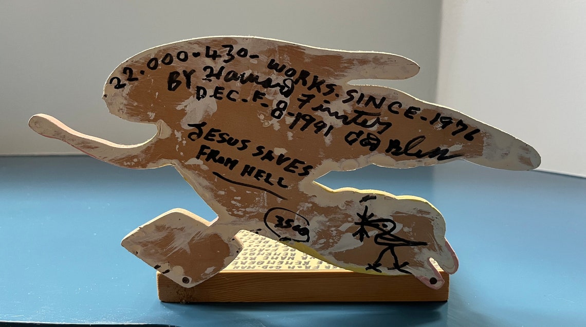 Reverend Howard Finster Original 1991 Wood Cut Out Guardian Angel - Etsy