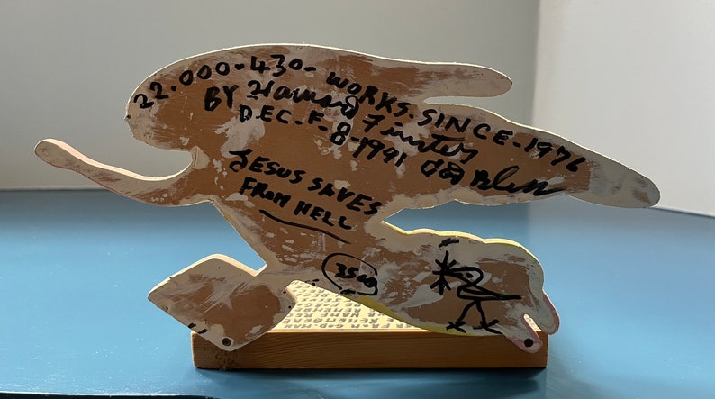 Reverend Howard Finster Original 1991 Wood Cut Out Guardian Angel - Etsy