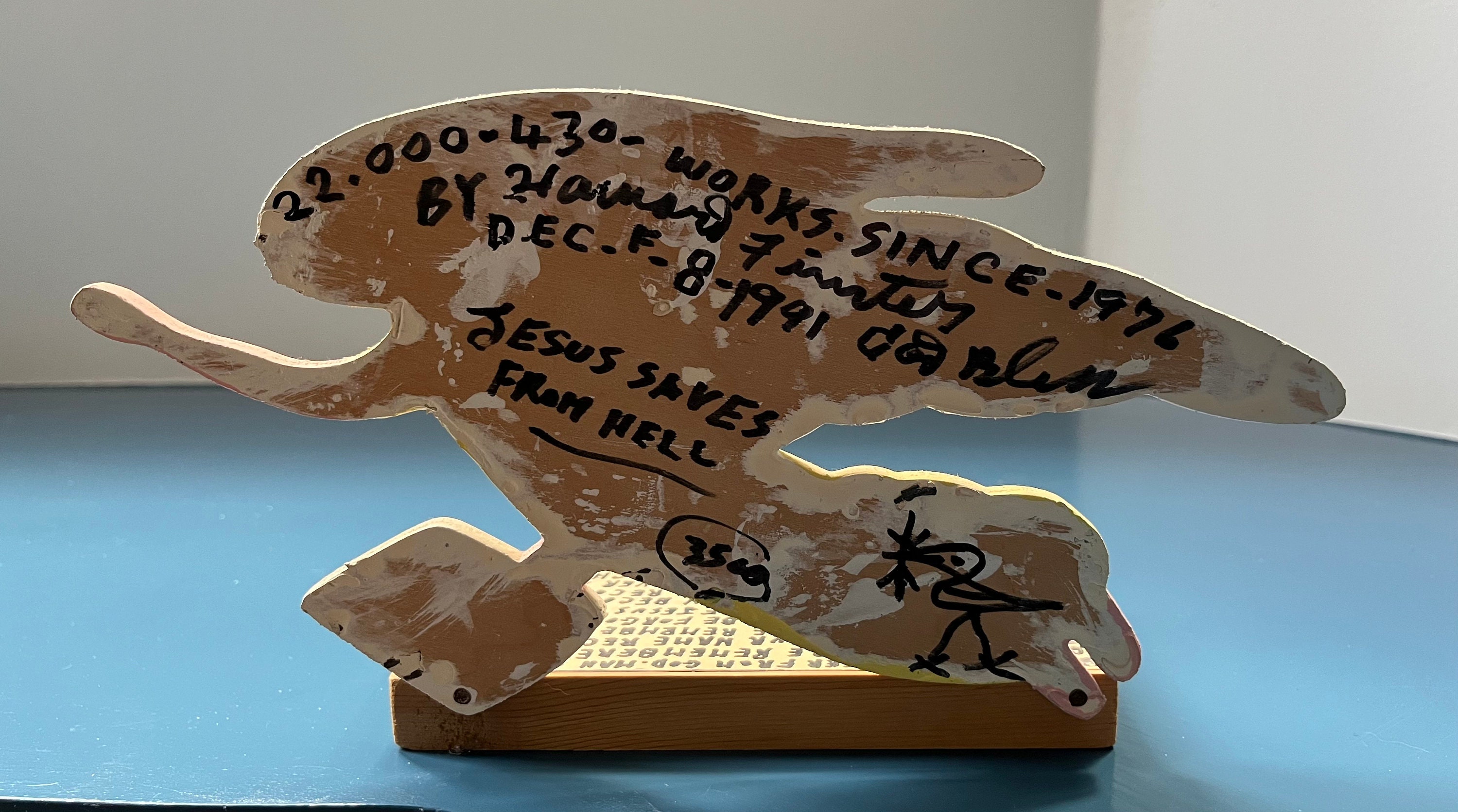 Reverend Howard Finster Original 1991 Wood Cut Out Guardian Angel - Etsy