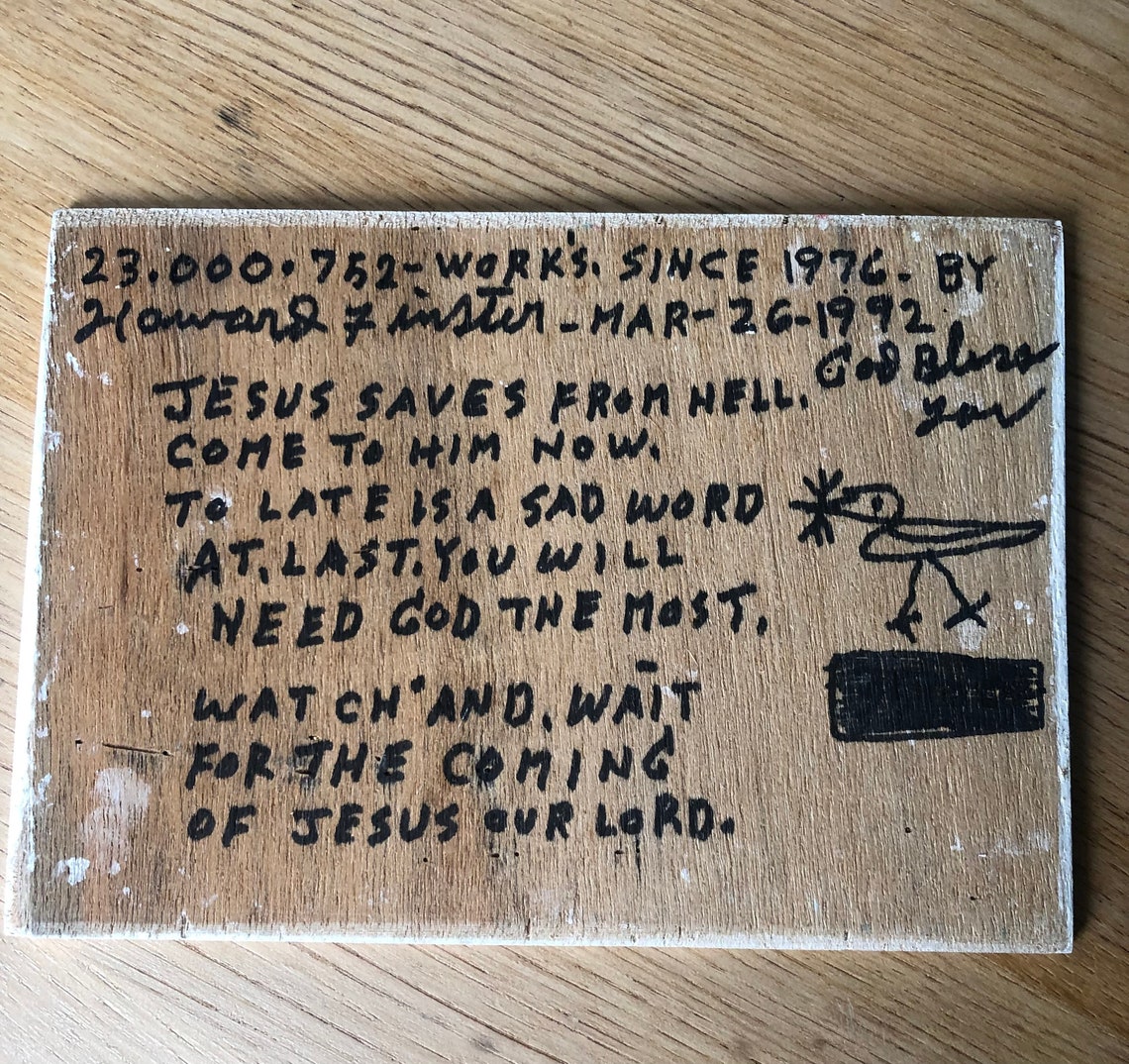 Reverend Howard Finster 1992 Original Wood Cut Out 1920's Cars - Etsy