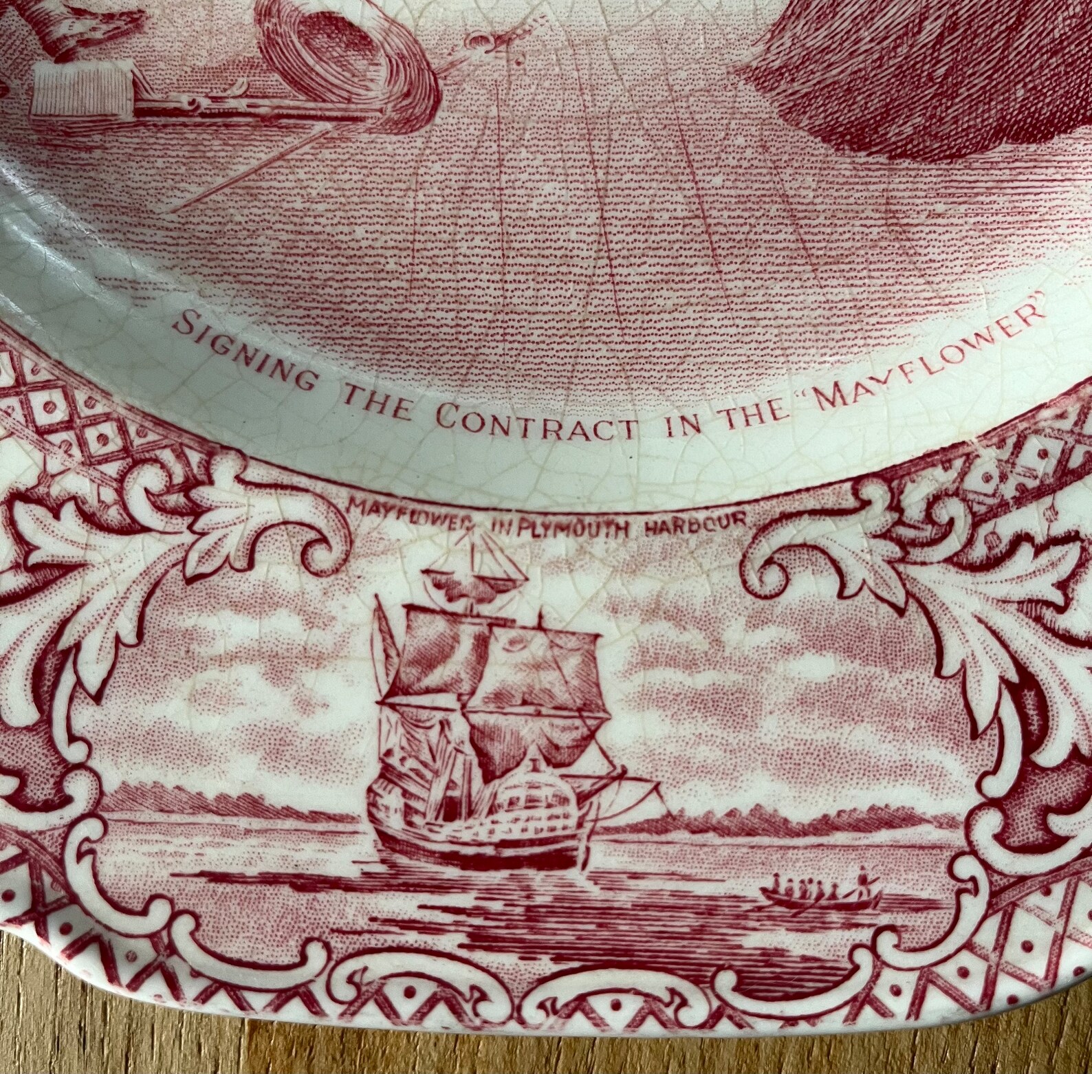 Colonial Times by Crown Ducal 10.5" Dinner Plates, 2 Different Designs ...